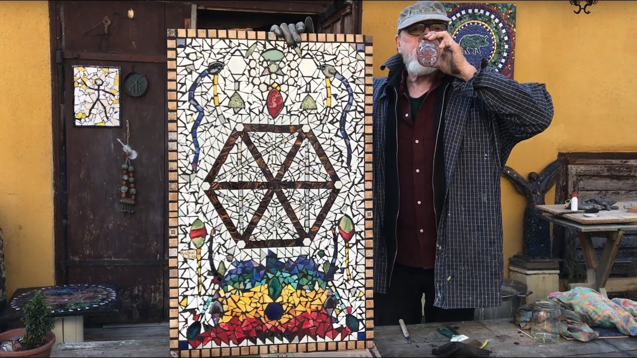 Beginner mosaic art tutorial | DIY | How to finish a mosaic | Part 3/3 ...