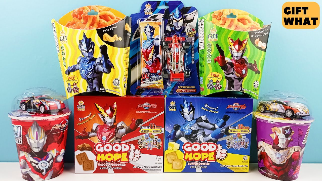 Ultraman Toys in Snacks Collection 【 GiftWhat 】 - YouTube