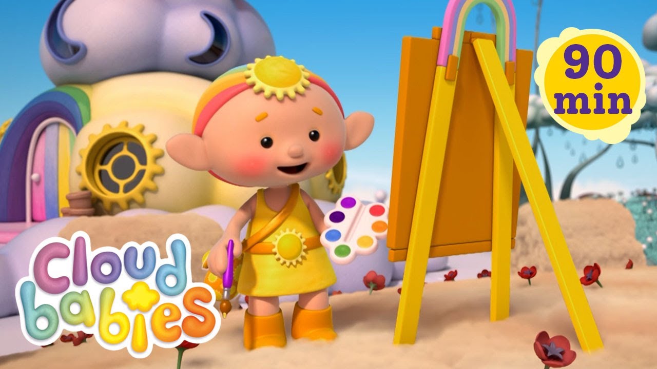 Baba Yellow Loves Painting 🎨 | Cloudbabies Painting Compilation ...
