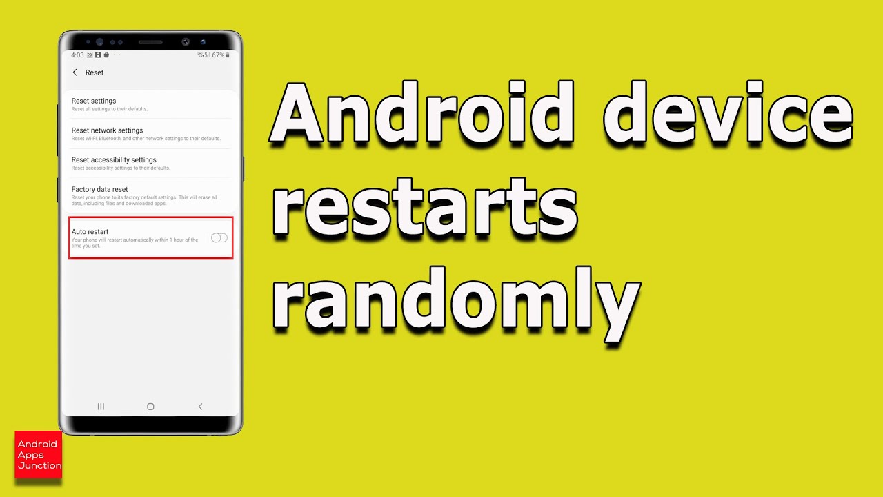 Samsung phone restarts randomly after one hour - YouTube