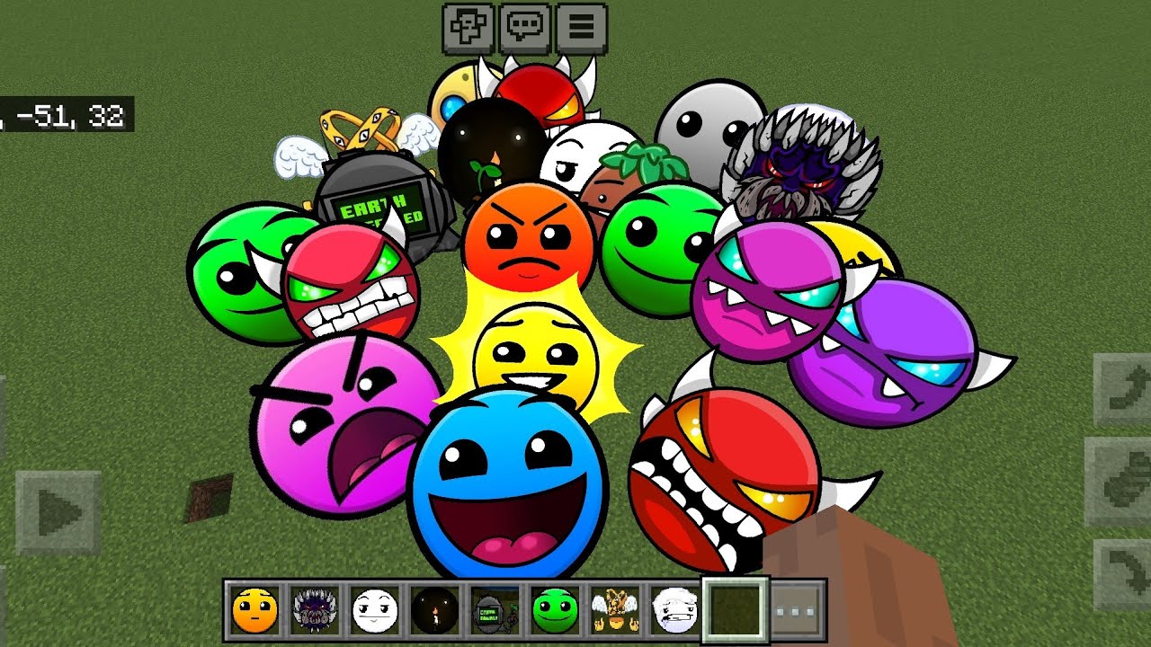 New Version Lobotomy Nextbots Geometry dash face skin Mod In Minecraft ...