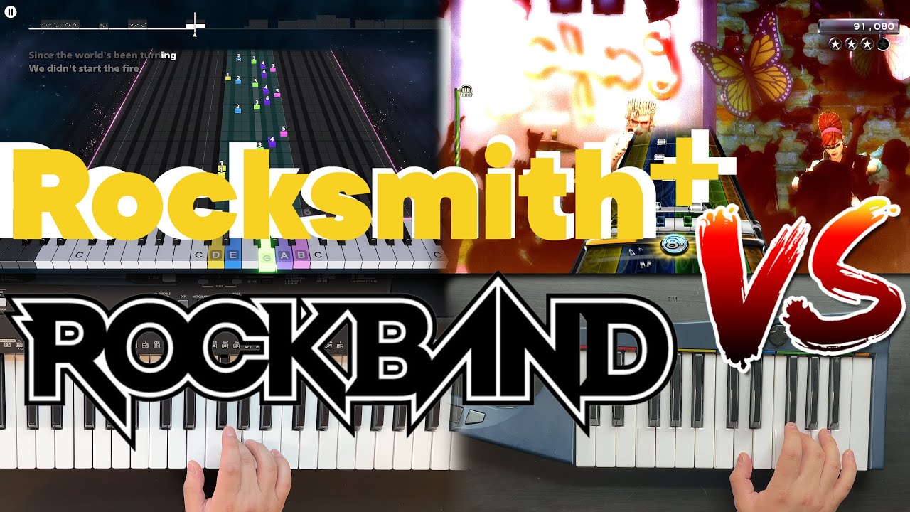 Rocksmith+ VS. Rock Band Pro Keys "We Didn't Start the Fire" Billy Joel ...