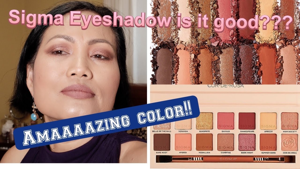 Sigma Eyeshadow, first time try!!! Quality!! Is it good??! - YouTube