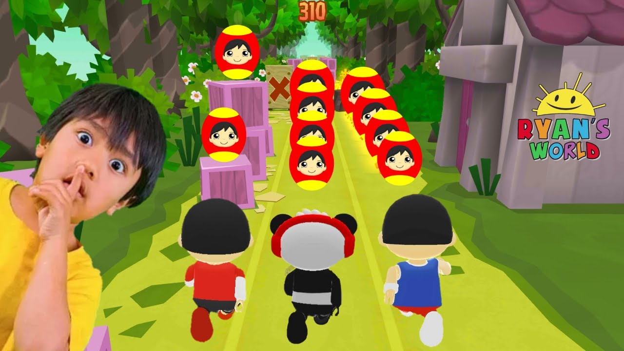 Tag with Ryan Kaji - Track Star Ryan 🆚 Red Titan 🆚 Invisible Ryan 🆚 ...