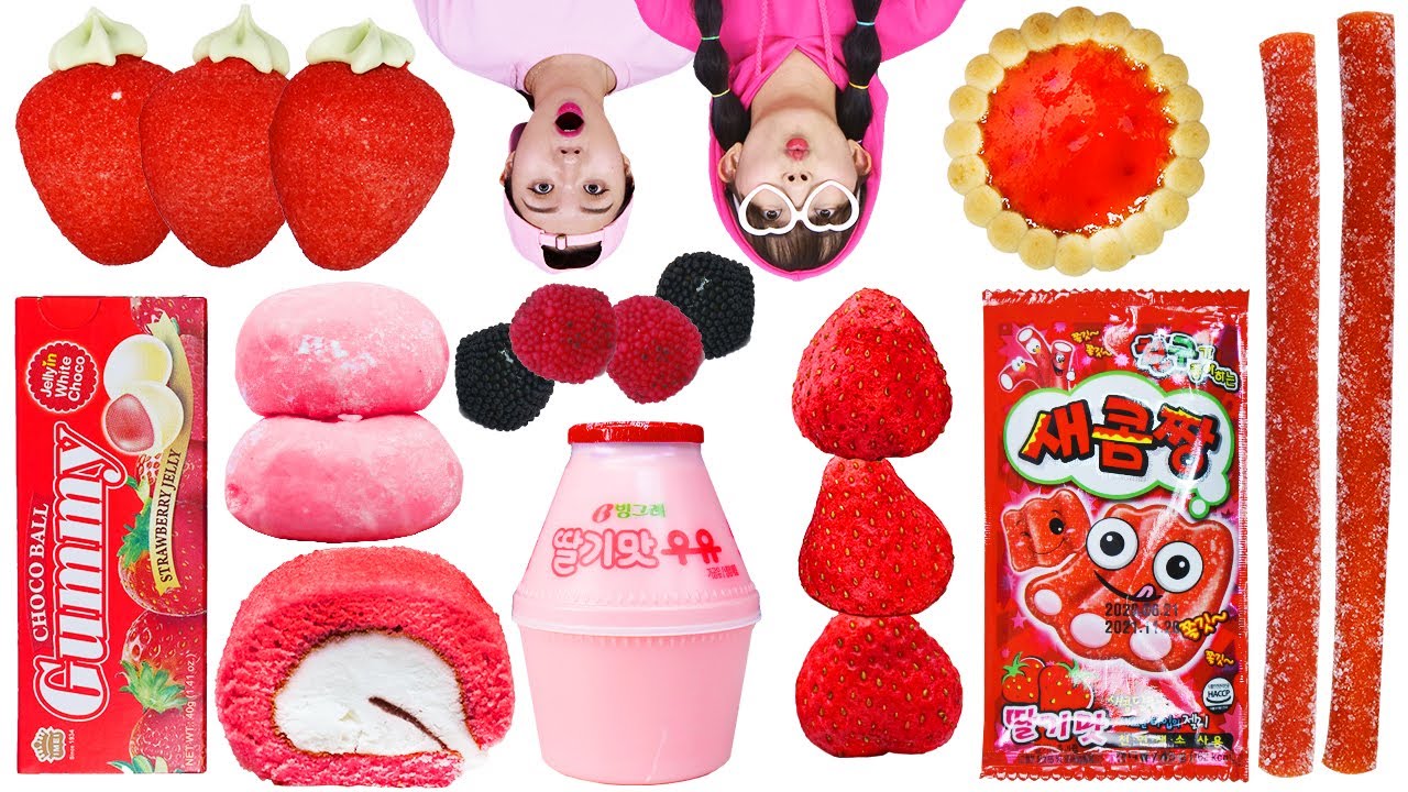Strawberry Food Desserts Mukbang 딸기 디저트 음식 먹방 Labeat 랩잇 - YouTube
