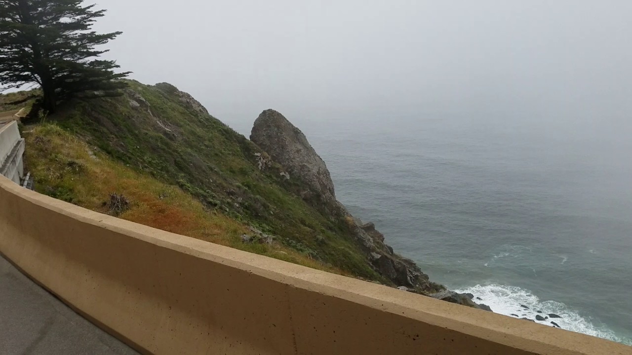 Devil's Slide along Highway 1 near Pacifica, California - YouTube