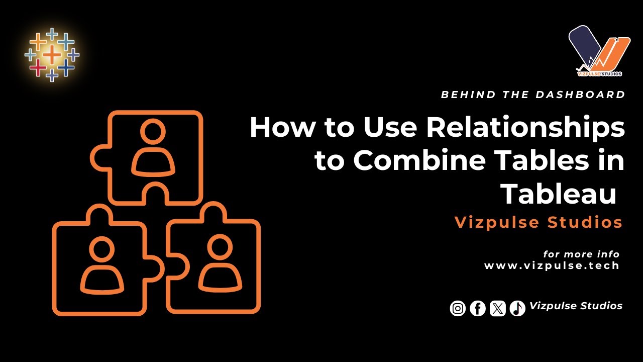 How to Use Relationships to Combine Tables in Tableau. - YouTube