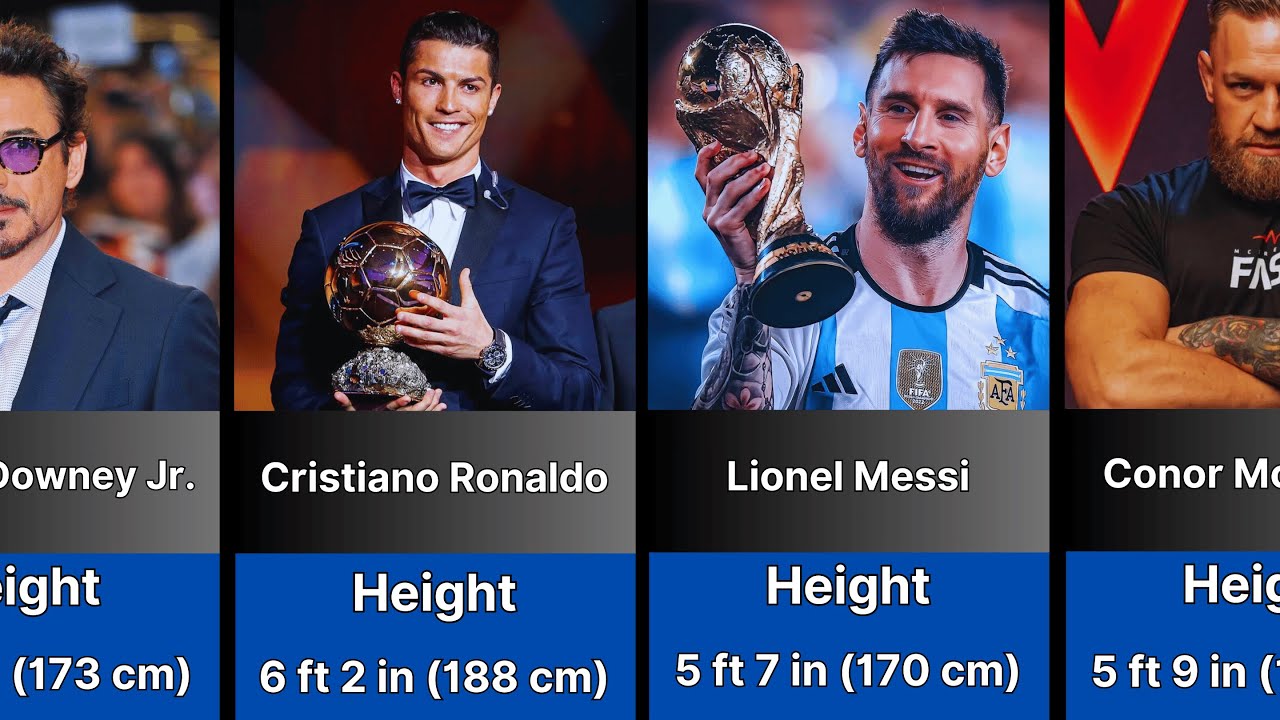 How Tall Are Celebrities 🎬 Height Comparison of 60+ Stars! - YouTube