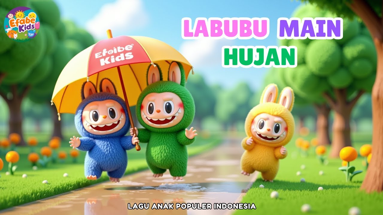 Lagu Labubu Main Hujan - Lagu Anak Indonesia - Efabe Kids - YouTube
