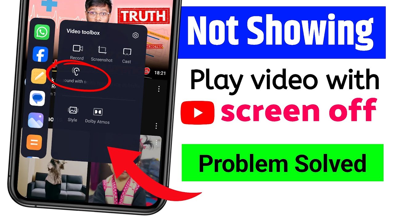 play video sound with screen off not working | screen off youtube play ...