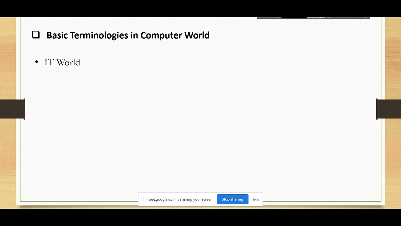 Full Stack Development Batch-2: Introduction to IT World - YouTube