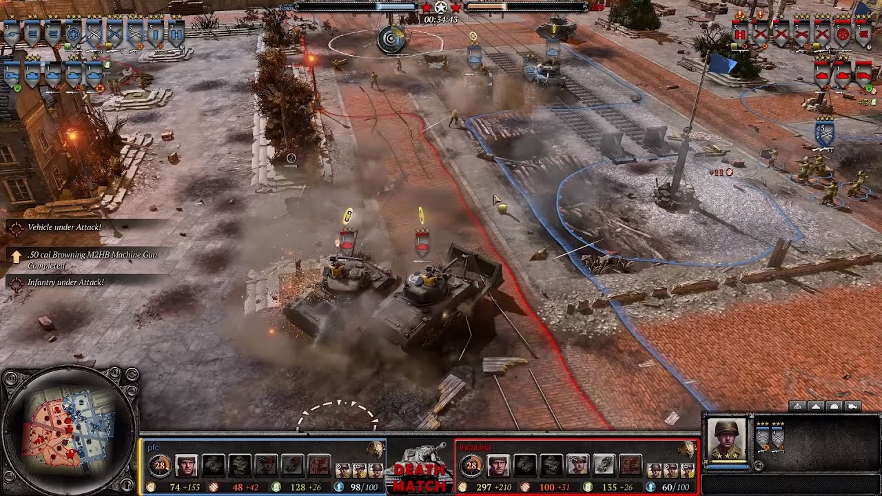 CoH2 Deathmatch: Game2 PFC takes on reigning champ as USF tank armies ...