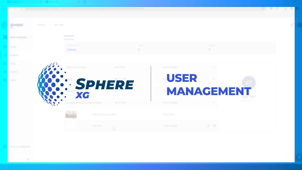 FARO Sphere XG Workspace Dashboard - User Management - YouTube