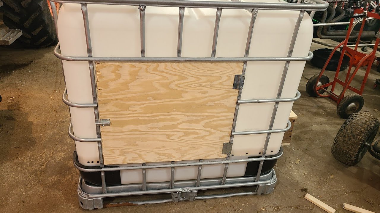 RRAR-74 Building a calf warmer out of an old chemical tote | Cold ...