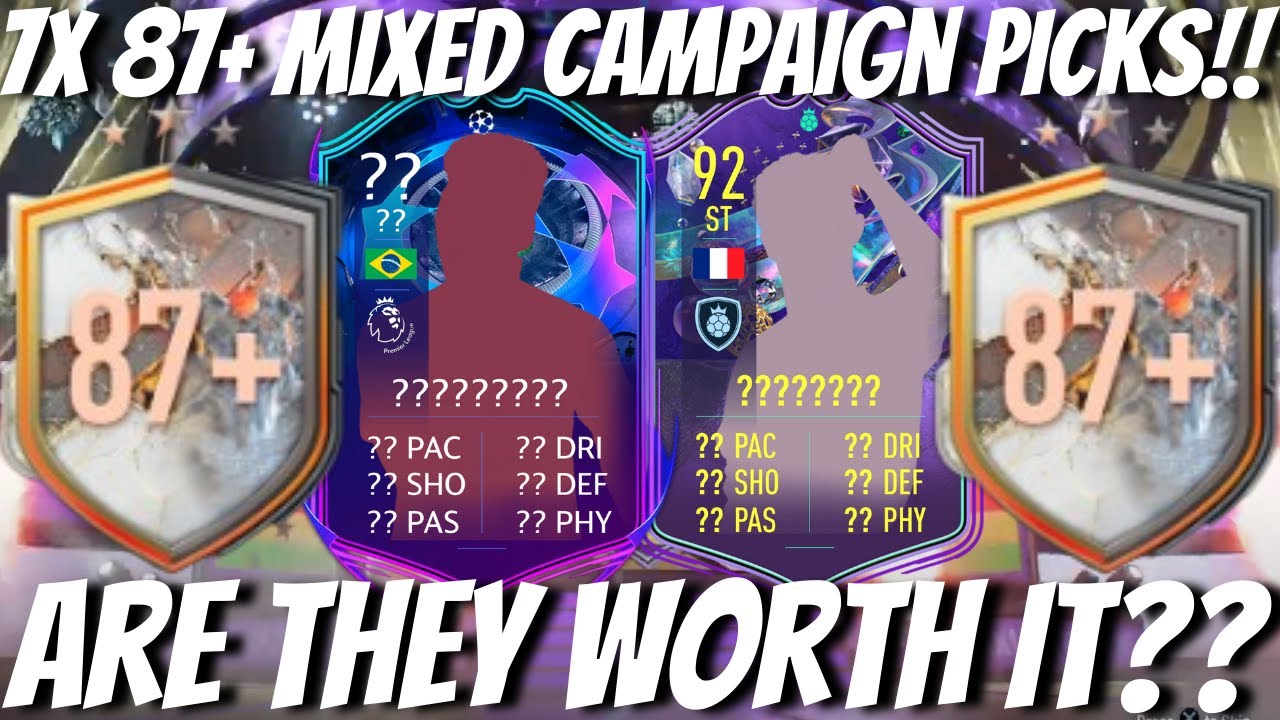 I opened 7x 87+ MIXED CAMPAIGN PICKS and got... - YouTube