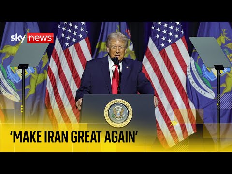 Trump speaks in Detroit after telling Iranians 'help is on its way'