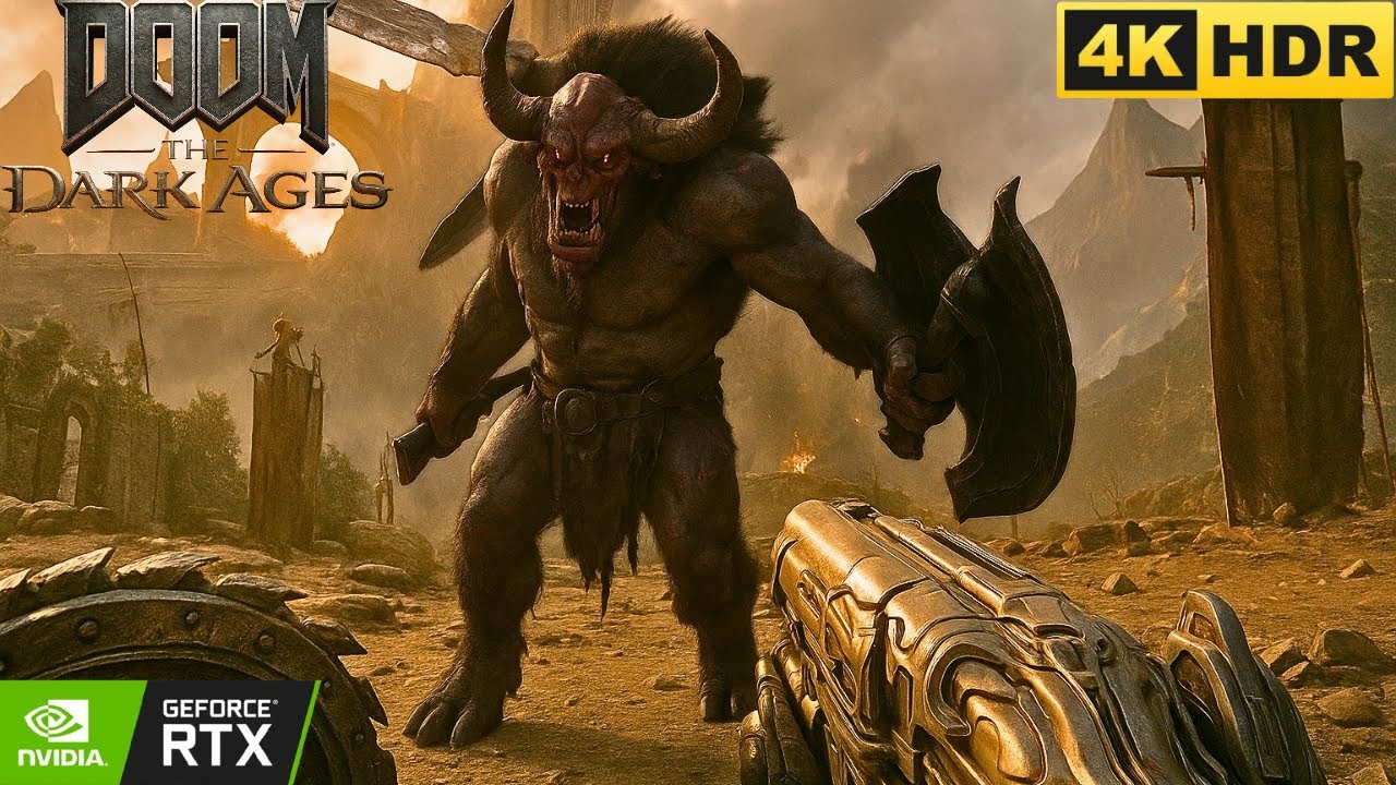 Doom: The Dark Ages Cinematic 4K HDR Gameplay on RTX 5090 - YouTube