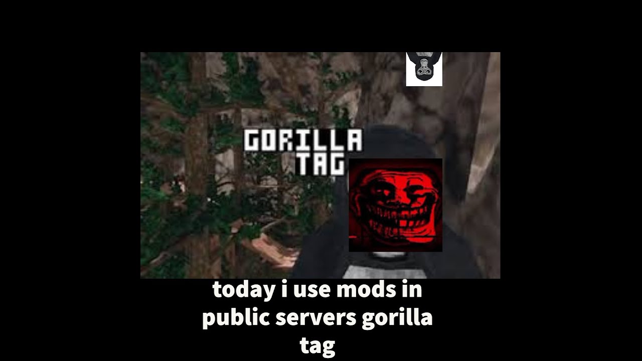 using mods in public gorilla tag - YouTube