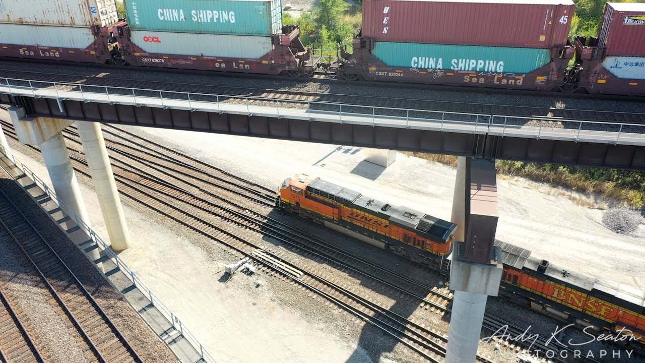 Santa Fe Junction - Kansas City, MO 10-11-20 (Drone) - YouTube