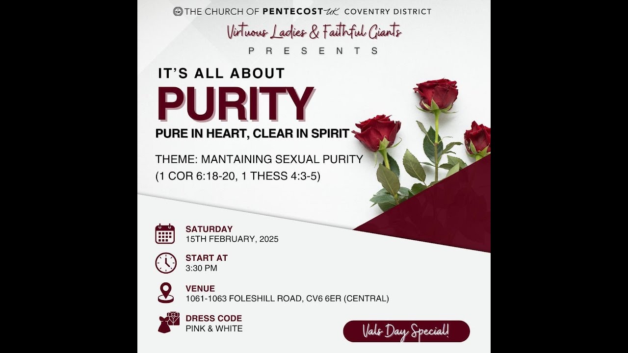 IT'S ALL ABOUT PURITY - 15TH FEBRUARY 2025 - YouTube