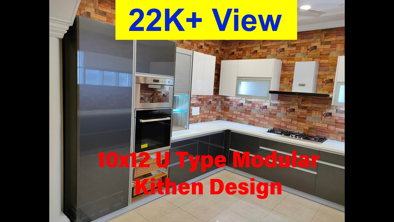 10x12 U Type Modular Kitchen Design - YouTube
