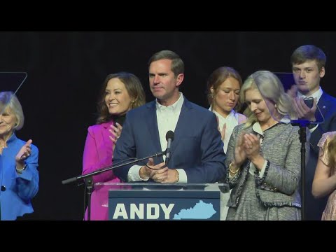 Governor Andy Beshear speaks after winning second term | Full Speech ...