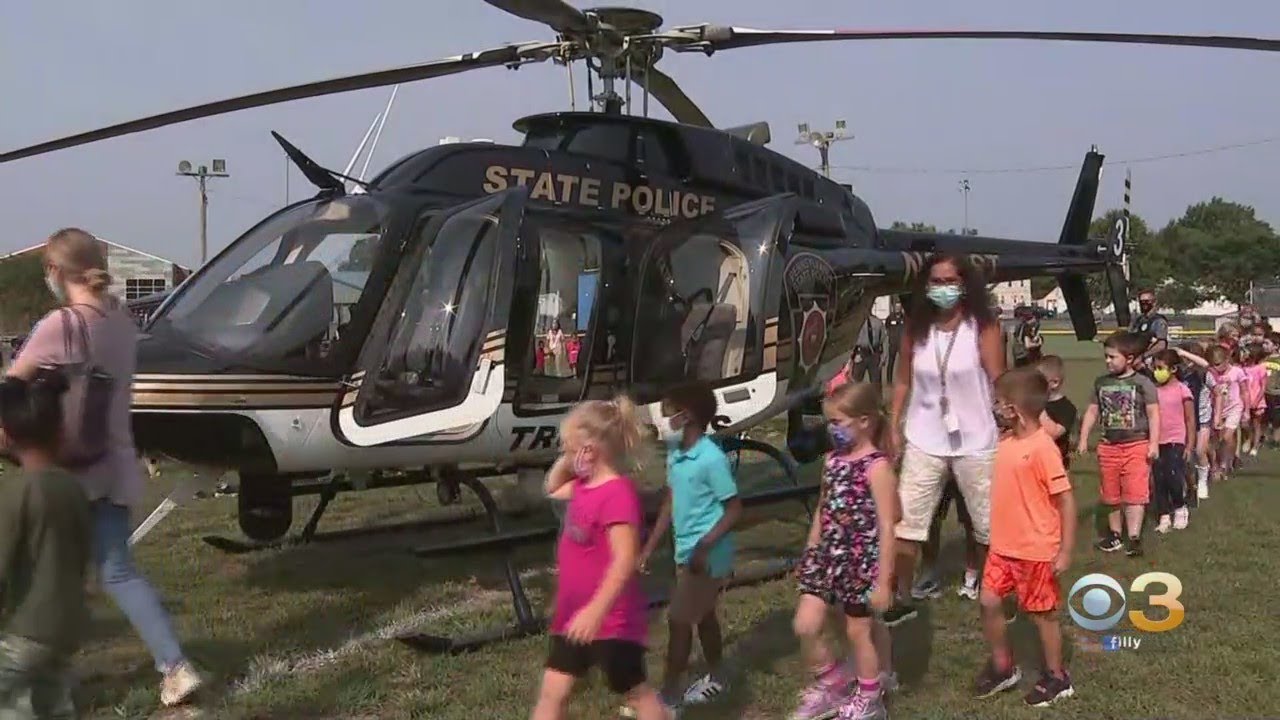 Pennsylvania State Police Helicopter Delivers Backpacks To First ...