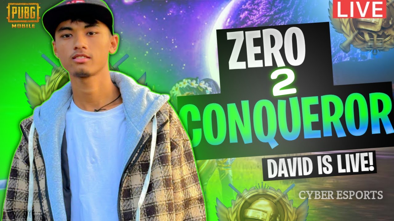 ZERO TO CONQUEROR RUSH || PUBG MOBILE STRAMING || CYBER×DAVID is LIVE - YouTube