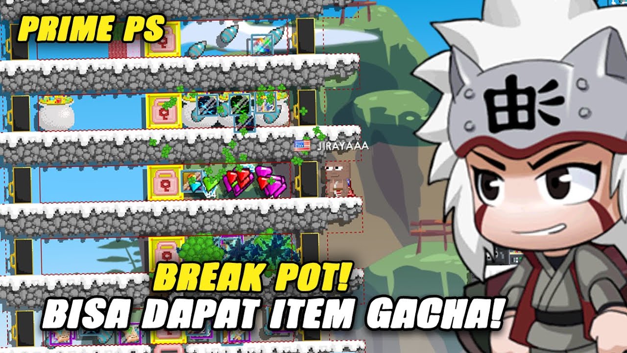 DI SINI BREAK BLOCK POT BISA DAPAT ITEM GACHA! Growtopia Prime PS - YouTube