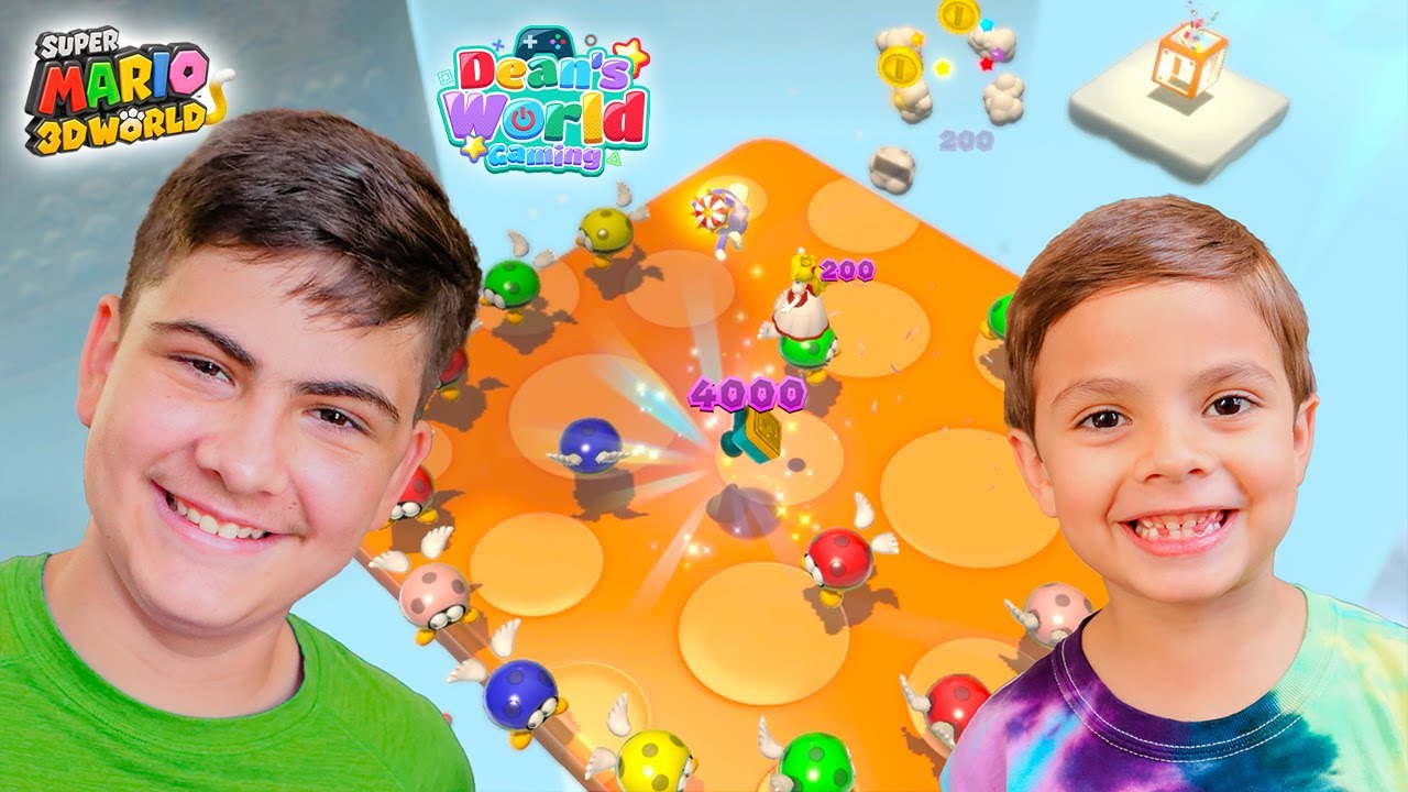 We Cleared BIG BOUNCE BYWAY!! Let's Play Super Mario 3D World with Dean ...