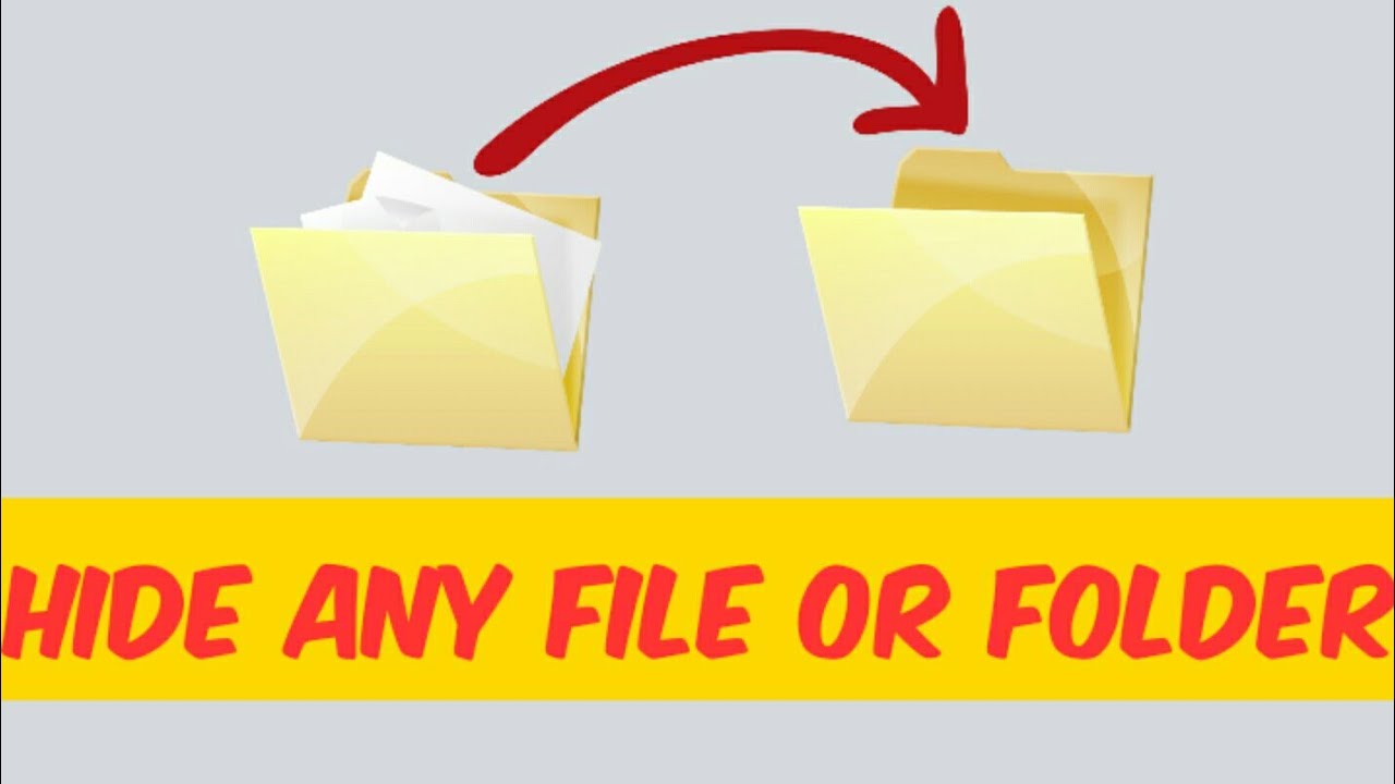 How To Hide Any File/Folder In Your Laptop/Pc - YouTube