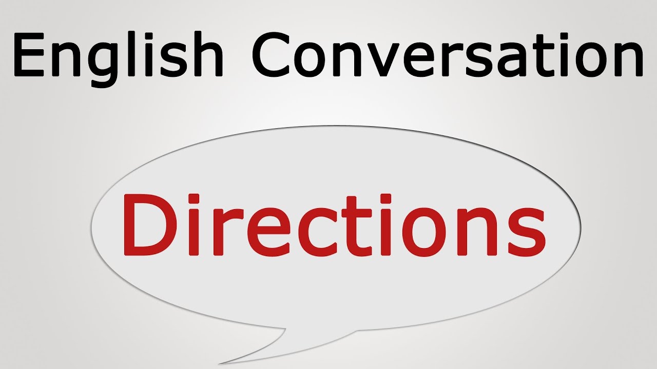 learn english conversation: Directions - YouTube