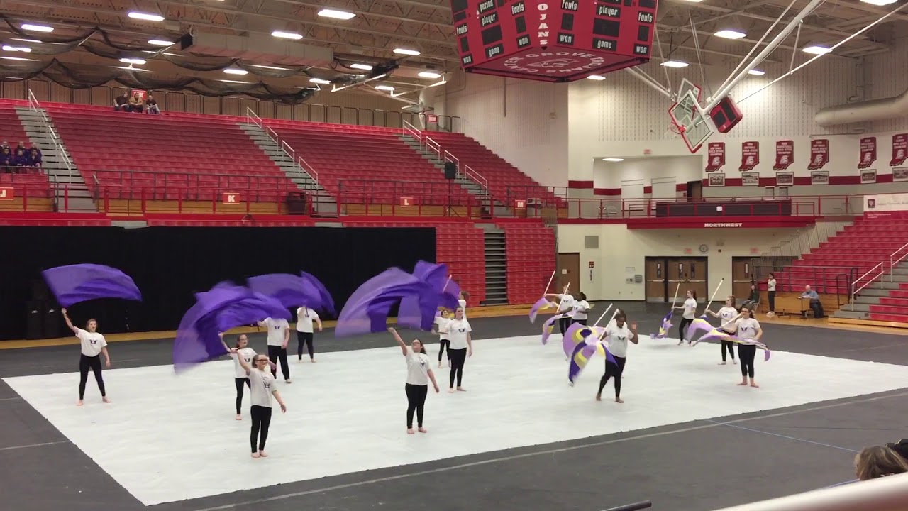 Final Whiteland Cadet Winter Guard Performance *Family Life* - YouTube