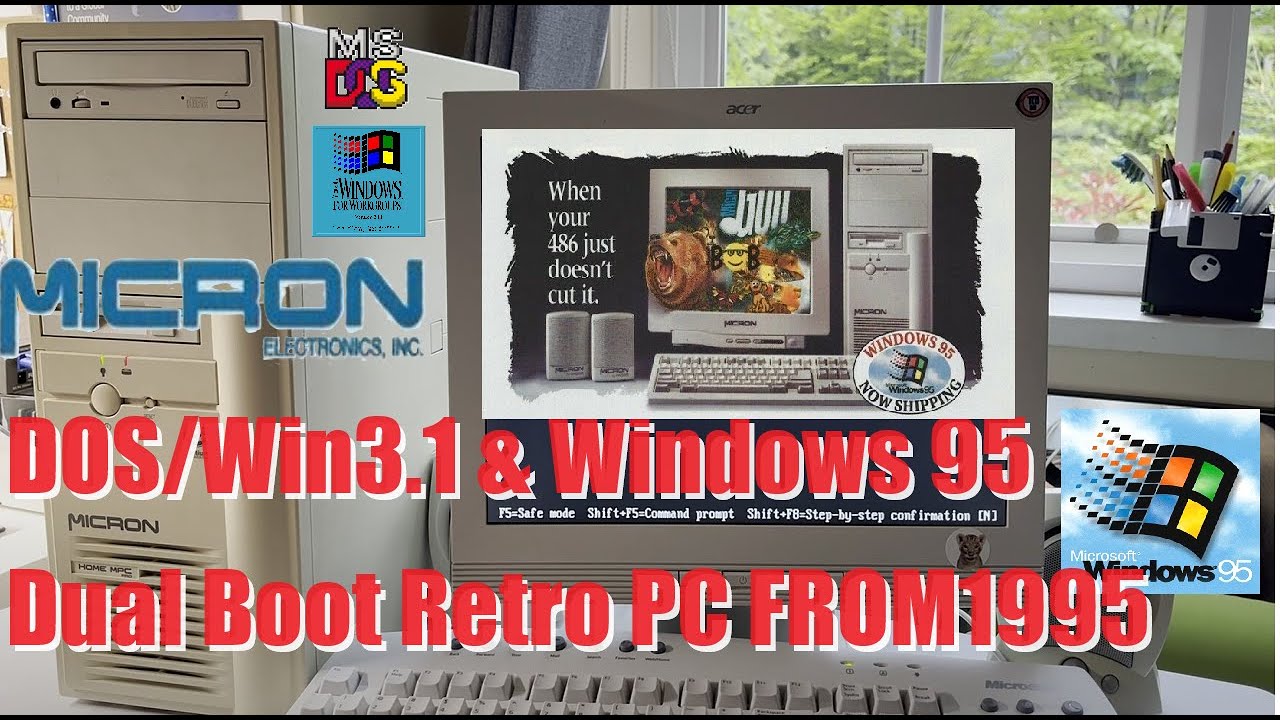 A DOS/Win3.1 & Windows 95 Dual Boot retro PC from 1995 - Micron Home ...