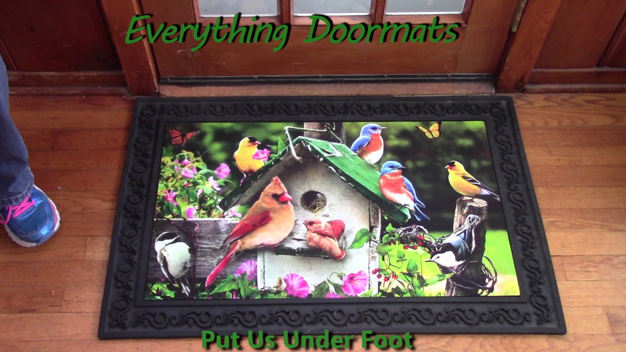 Spring Birds Insert Doormat - 18 x 30 - YouTube