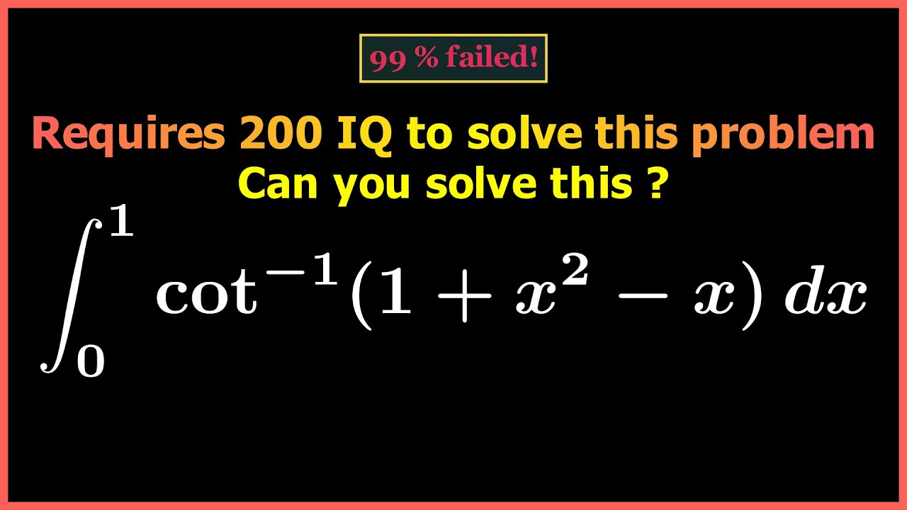Insane integral problem #maths #jeemains #jeeadvanced #jeeproblems # ...