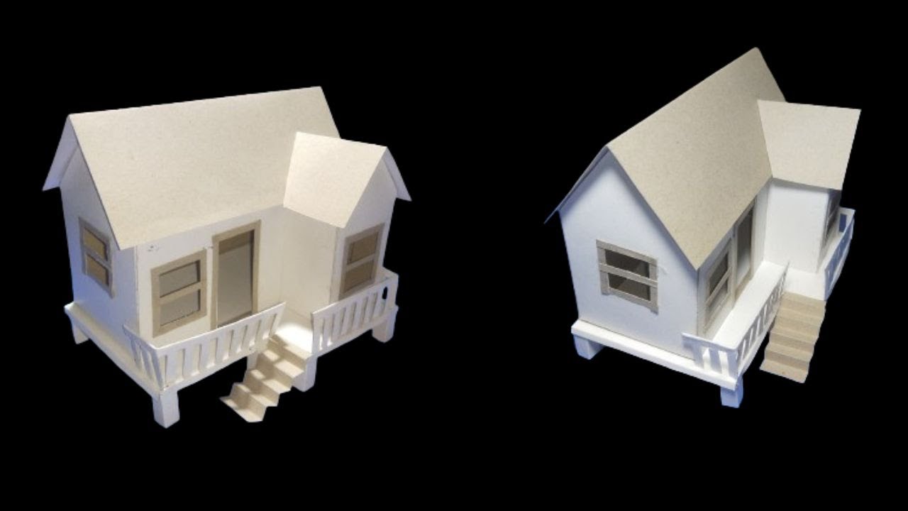 How To Make Cardboard House | Tiny House Design | RMS DIY - YouTube