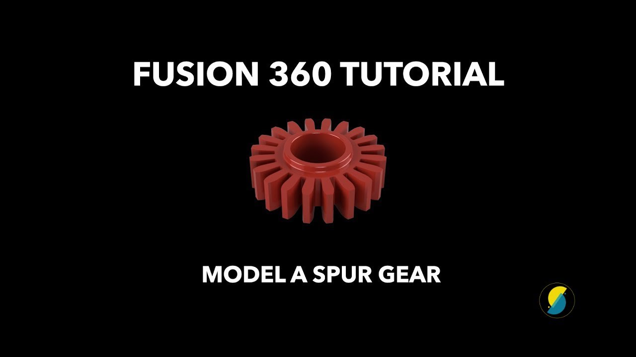 Fusion 360 Tutorial - 3D MODEL A SPUR GEAR IN JUST 4 MINUTES !! - YouTube