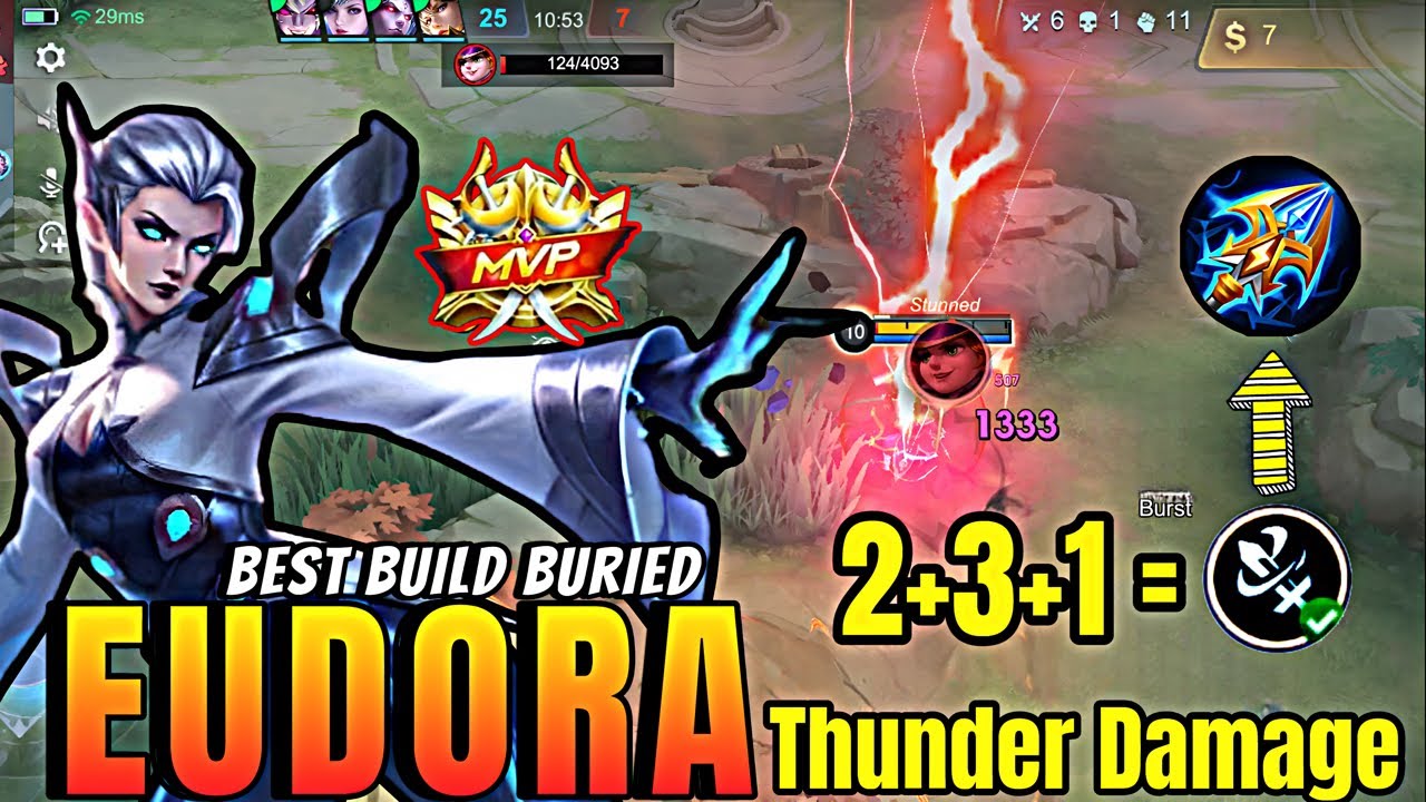 Eudora Build 2024 One Shot Cambo!! - Best Build Buried S31 | Mobile ...