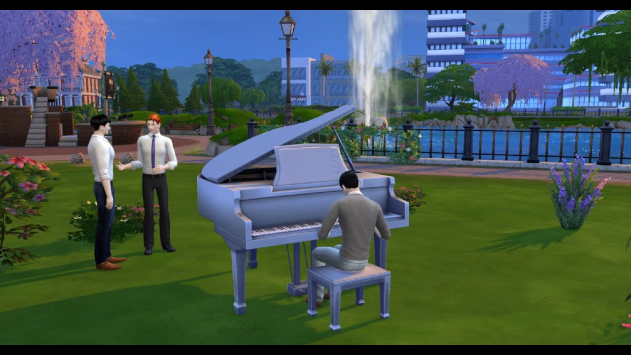 The Sims 4 Sing Song Pop on Piano, Tomorrow, Today - YouTube