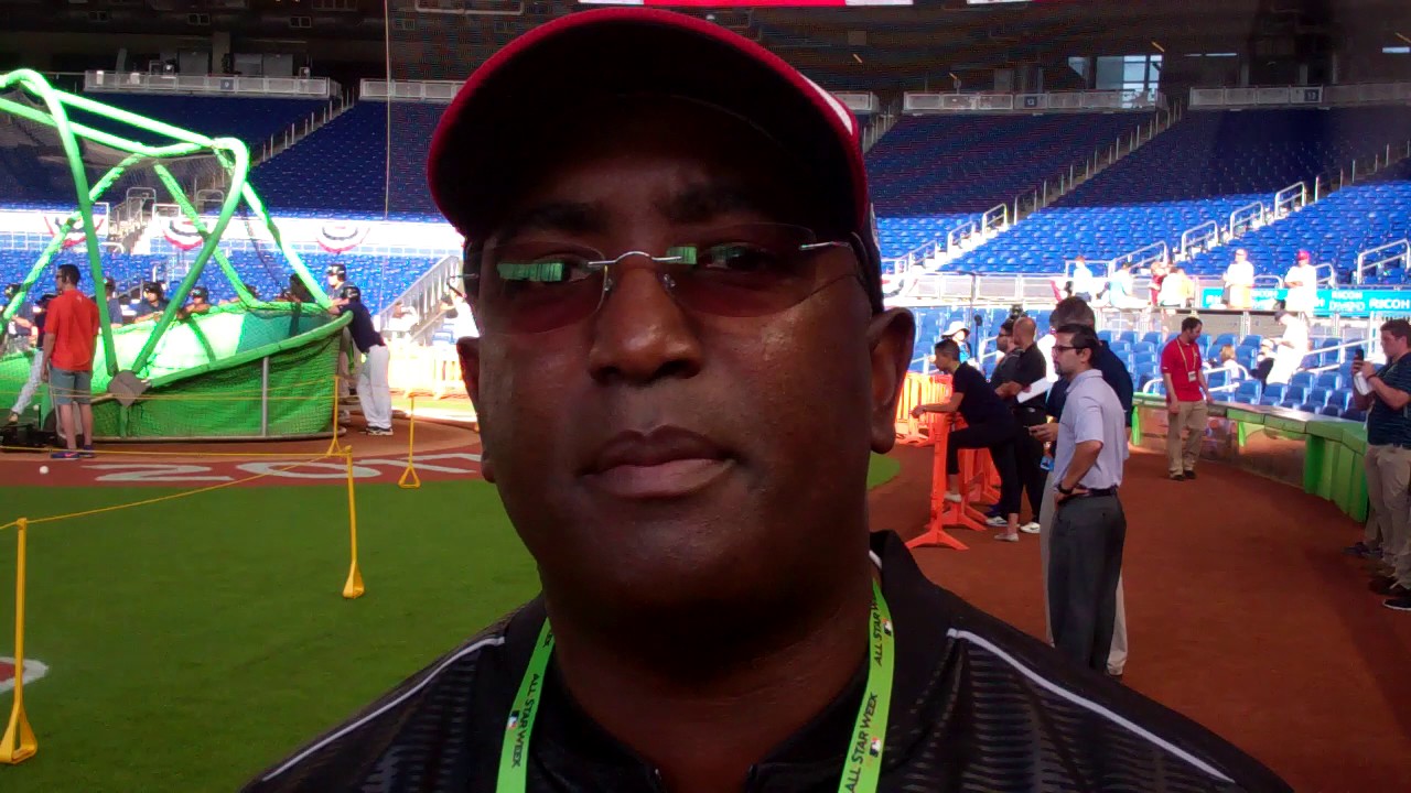 Tony Reagins Interview at Jr. Home Run Derby at Marlins Park in Miami ...