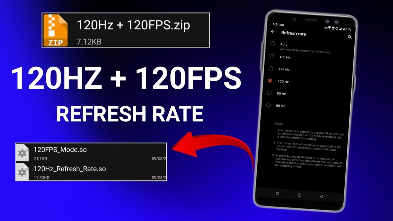 120Hz Refresh Rate + 120FPS Performance | Boost Performance | Max FPS Fix Lag - No Root - YouTube