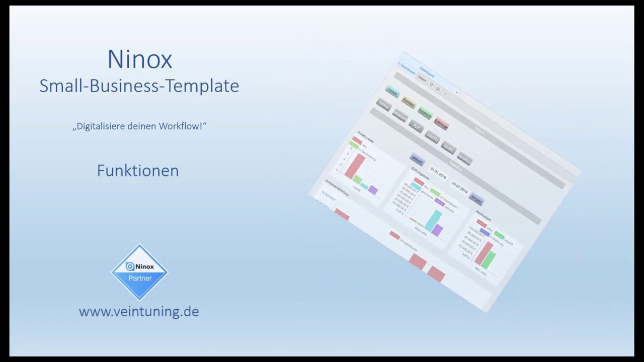 Ninox-Template "Small Business" Funktionsumfang - YouTube