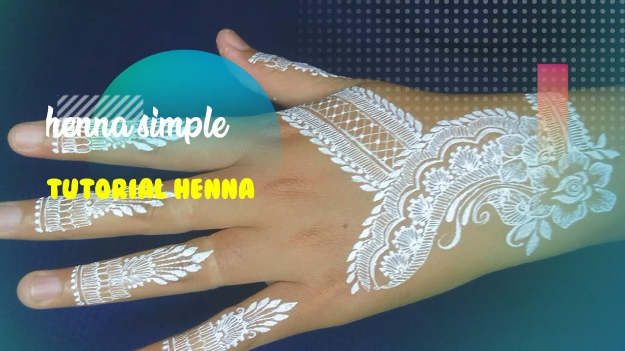 BEGINI CARA BIKIN HENNA PUTIH YANG BAGUS 2022 !! TUTORIAL HENNA PUTIH ...