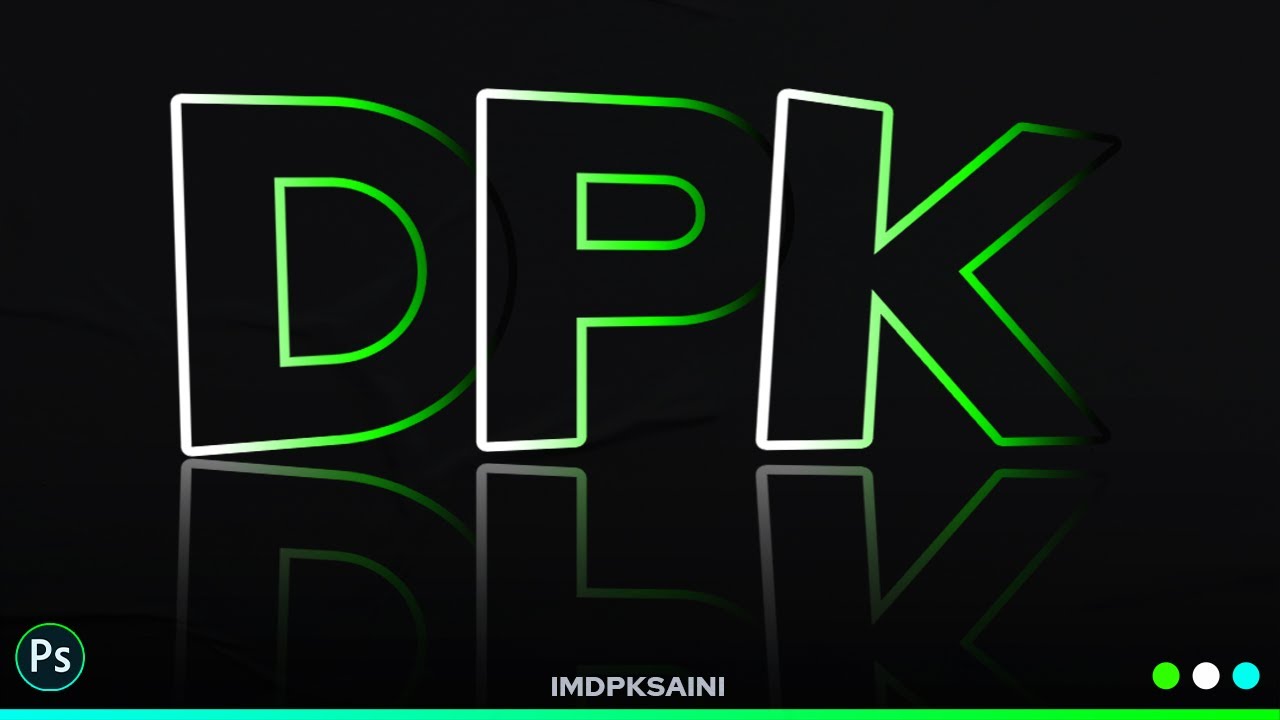 Reflection Text Effect In Photoshop | Photoshop Tutorial - YouTube