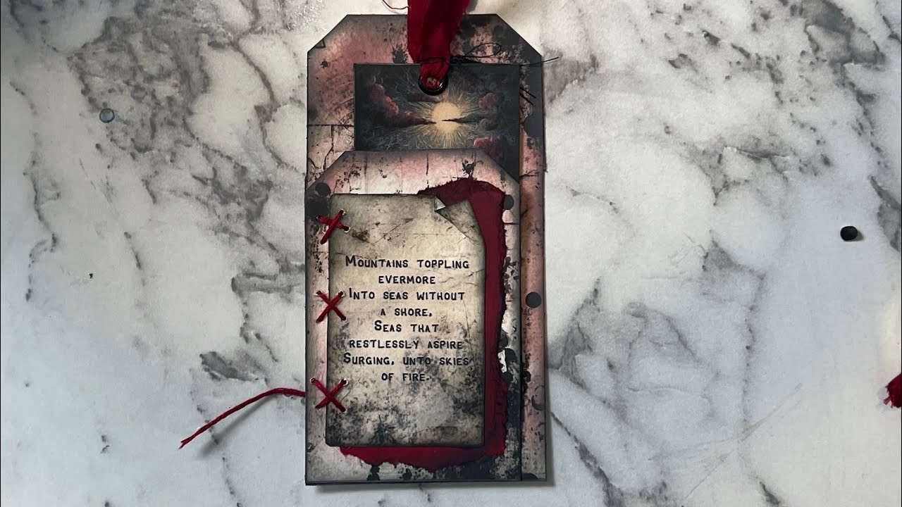 Junk journal craft with me! Creep in June Day 9 - YouTube