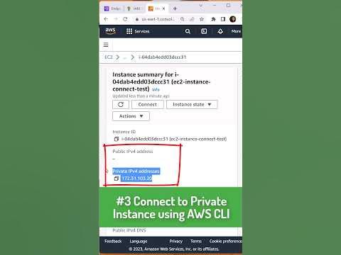 Connect to Private EC2 Instance using EIC Endpoint | AWS CLI (ec2-instance-connect ssh) - YouTube