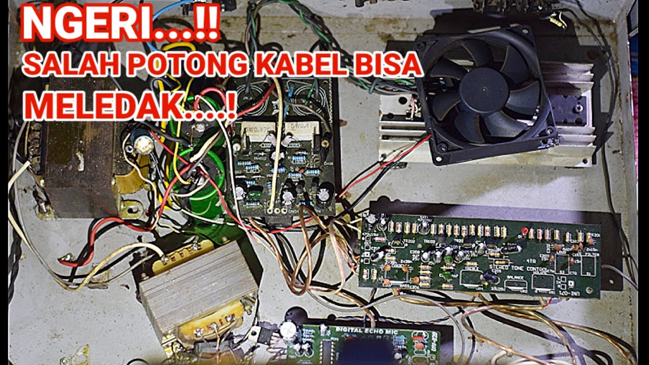 Power ampli rakitan 5 ampere, ngangkat speaker( 15 inch x2 & 10inch x2 ...