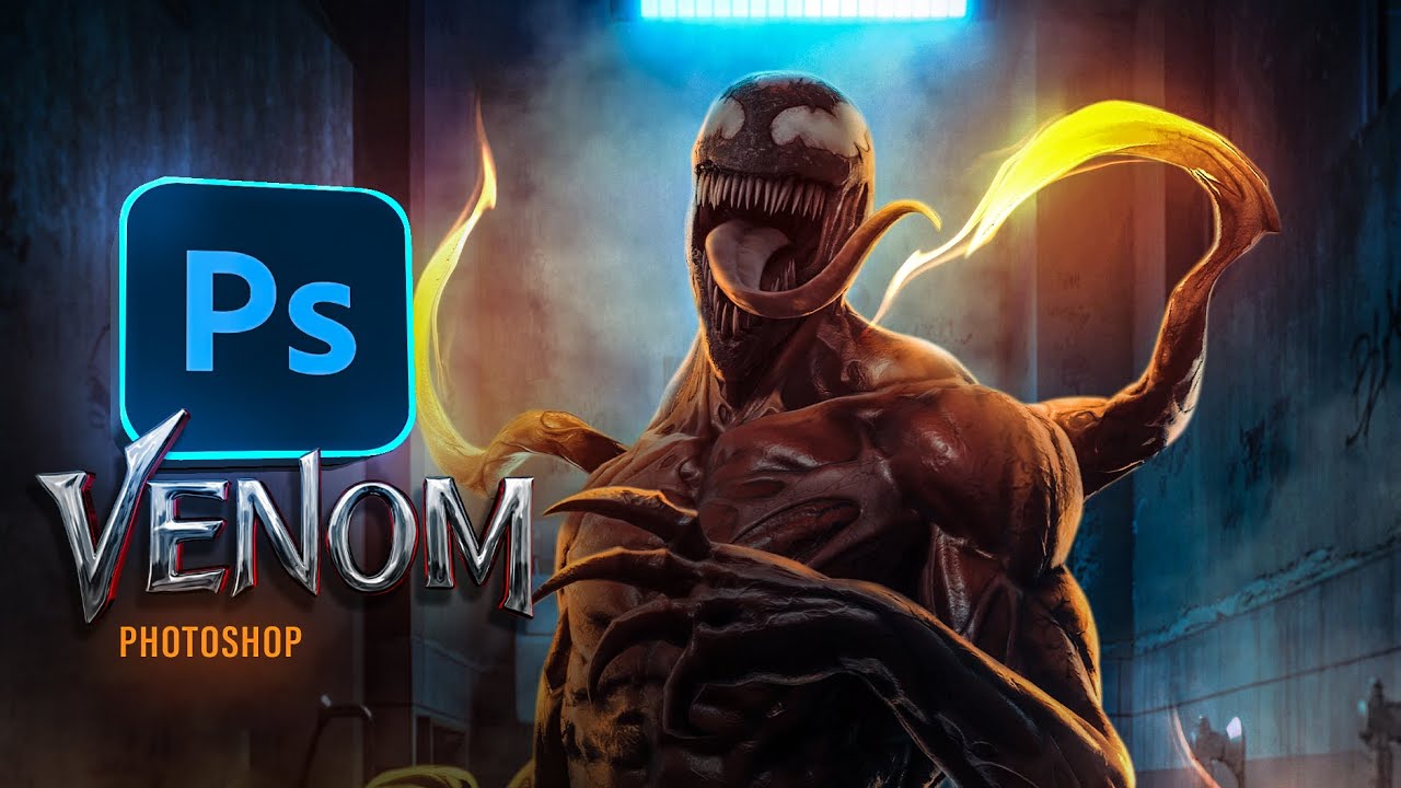 Glowing Venom Photo Manipulation in Photoshop - YouTube