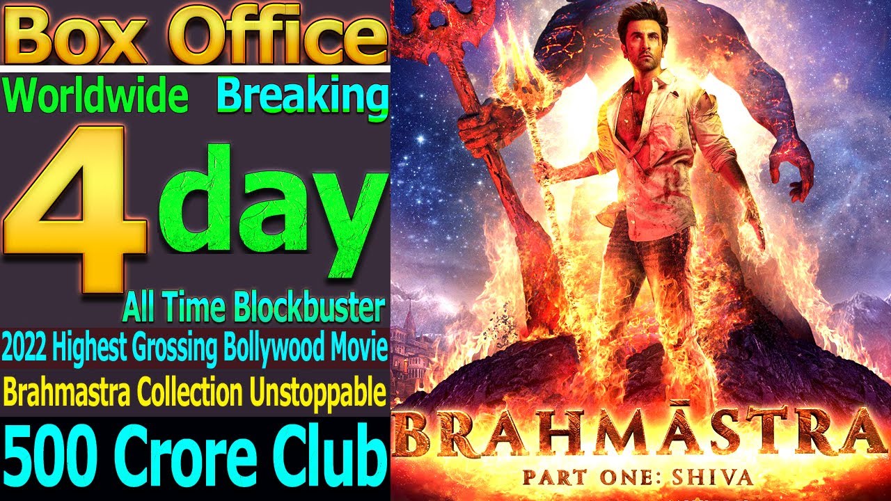 Brahmastra Part One 4 Days Total Worldwide Box Office Gross Collection ...